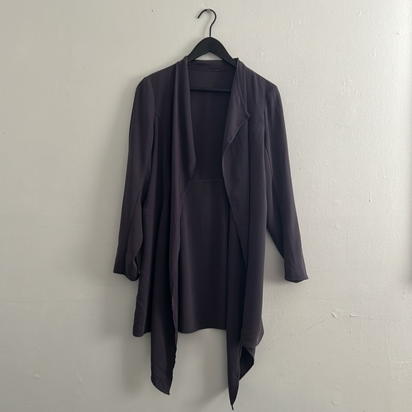 Anne Klein | Jackets & Coats | Anne Klein Womens Drape Front Long ...